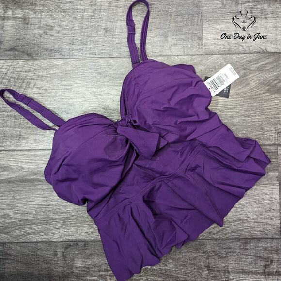 torrid | Swim | Torrid Mid Coverage Tankini Top Size Torrid Ddd 2 ...